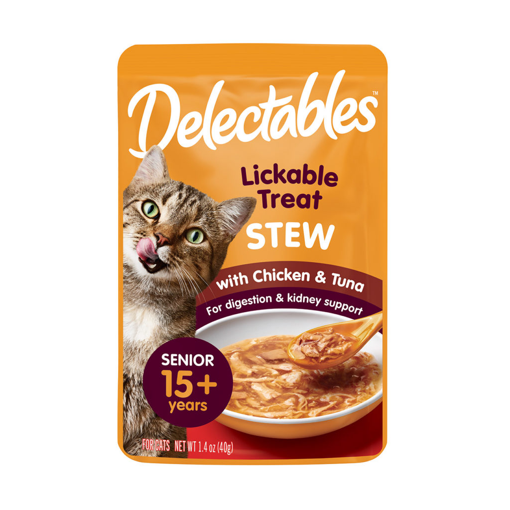 Delectables® Lickable™ treat – Stew - Senior 15+ Chicken & Tuna ...