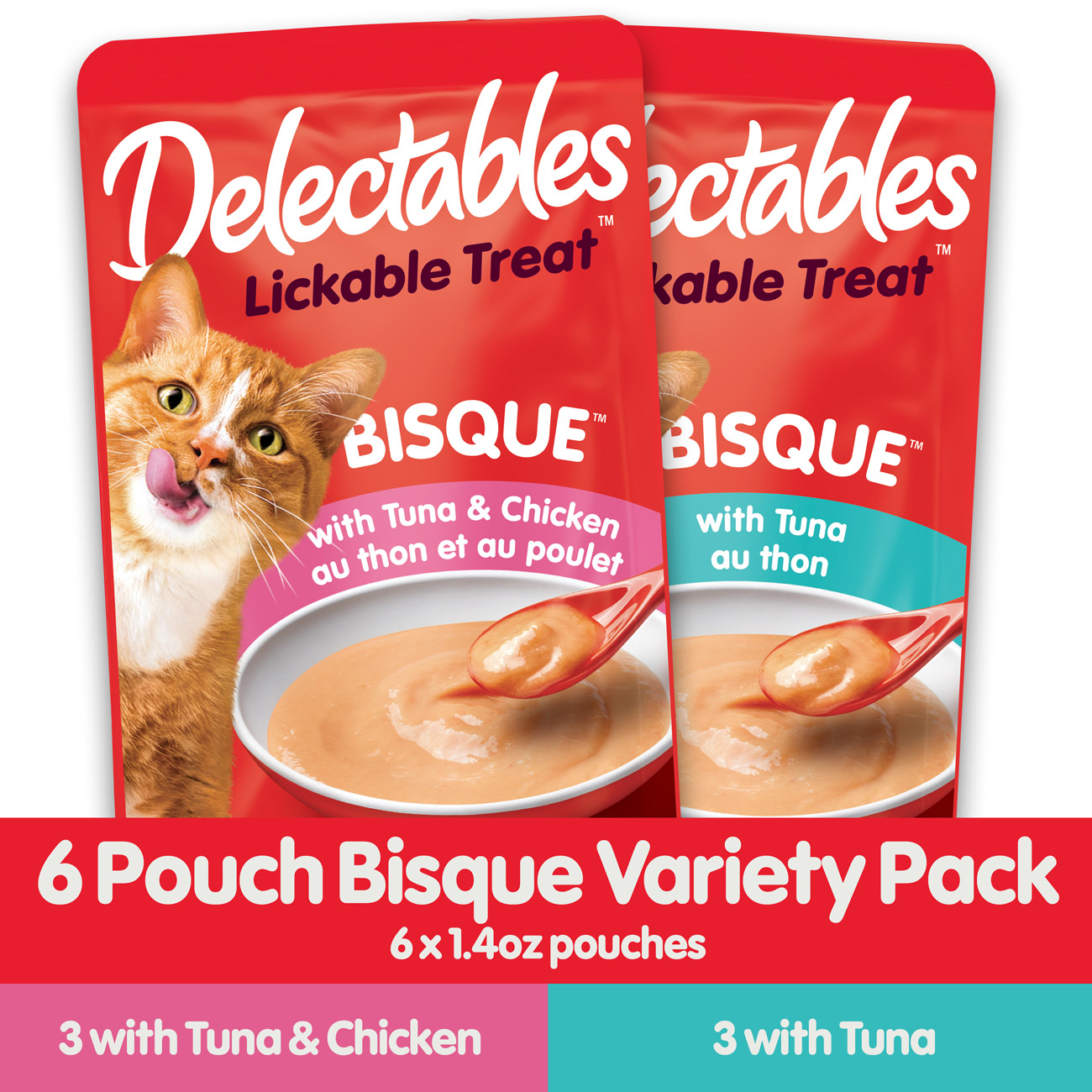 Delectables™ Lickable Treat – Bisque 6ct. Variety Pack | Delectables